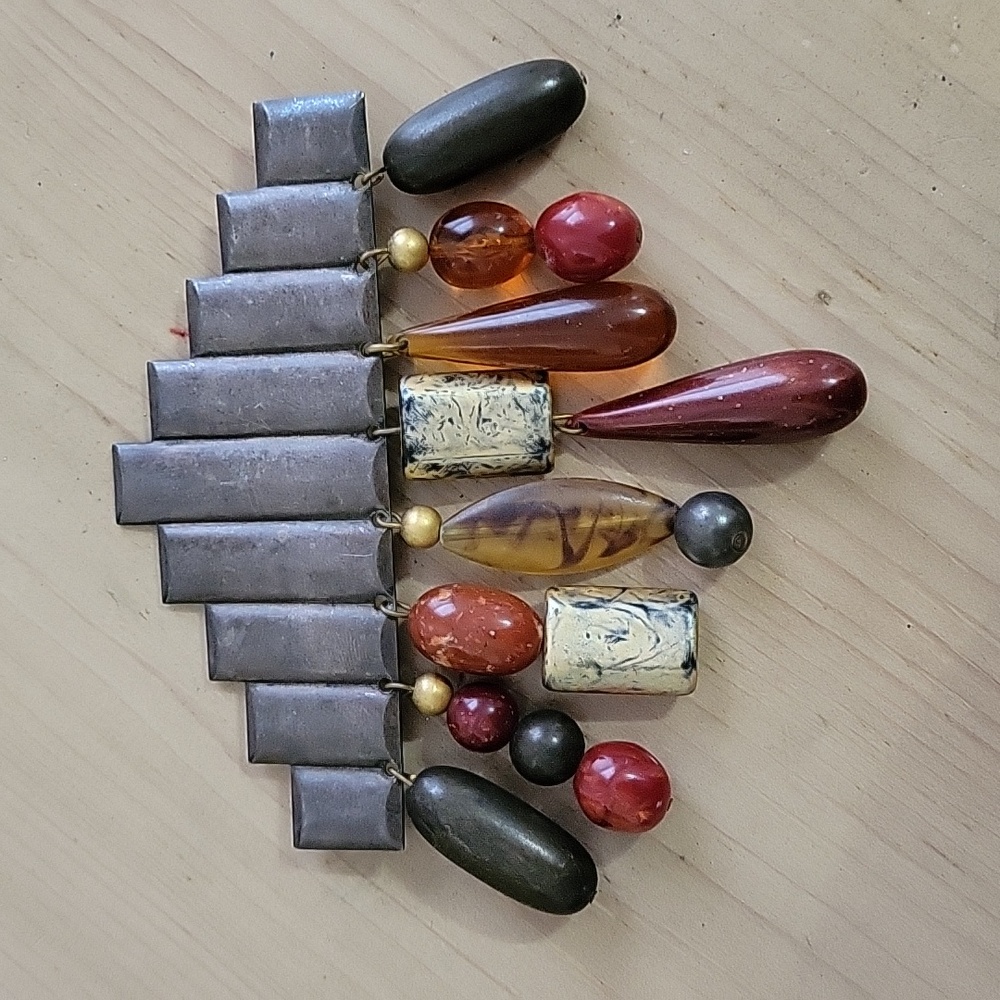 Vintage Kate Hines Mixed Materials Modernist Abstract… - Gem